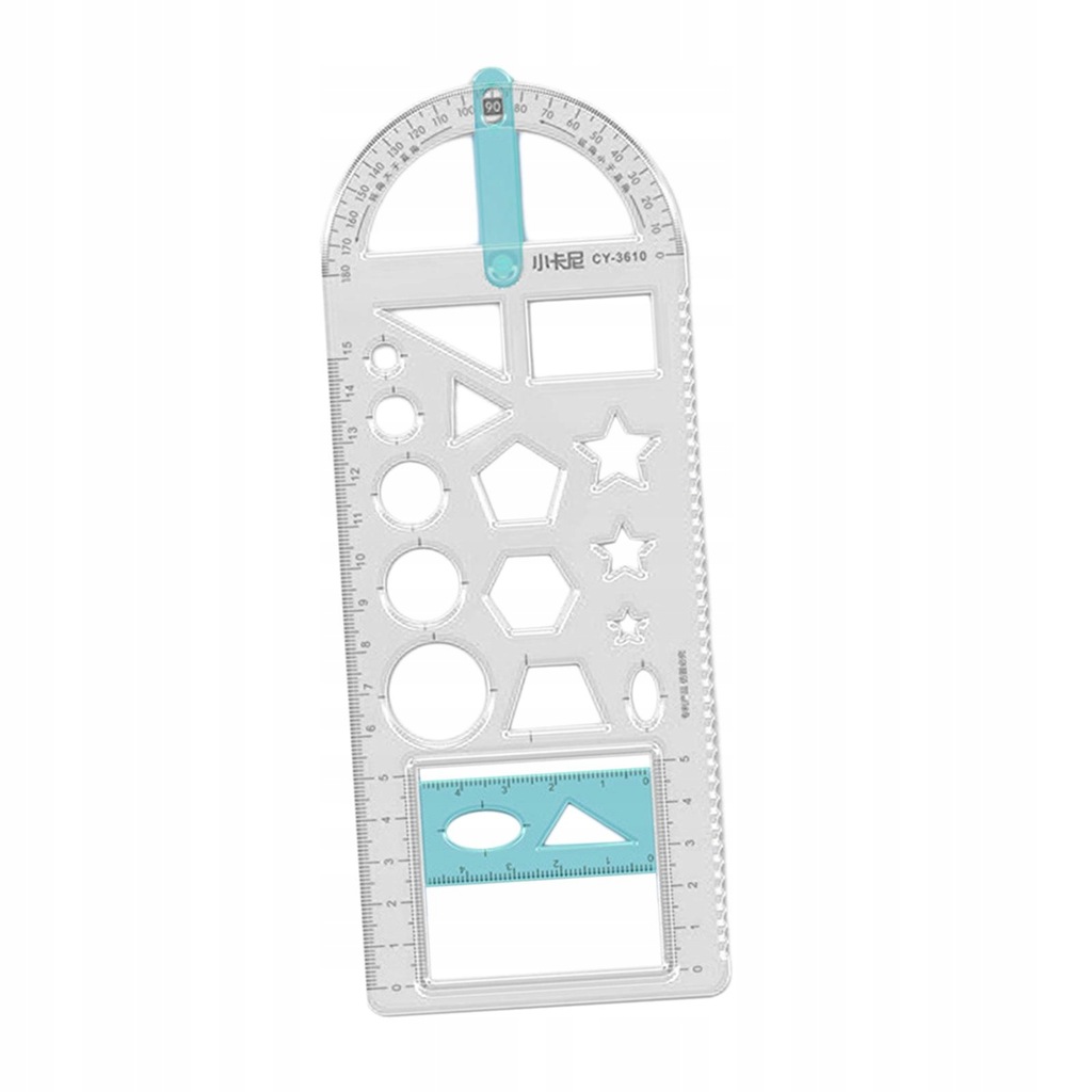 Geometric Ruler Stencils Precise Mathematics Craft Drawing 22.3cmx8.7cm ...