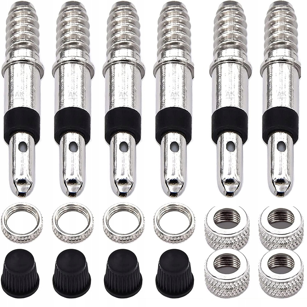 Wentyl Rowerowy Zawór Nakrętka Kapturek Zestaw - 11436274479 ...