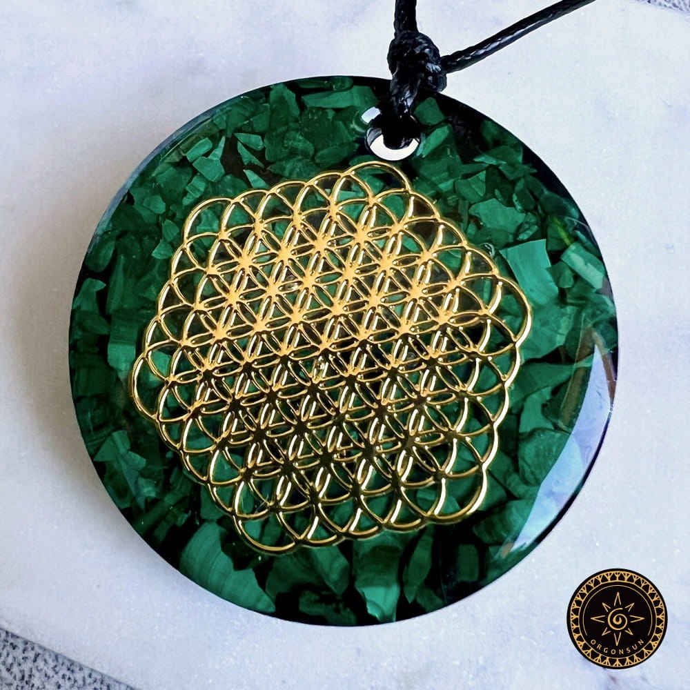 Orgonit Czakra Serca Kwiat Życia + Nanocoating - 12711001545 ...