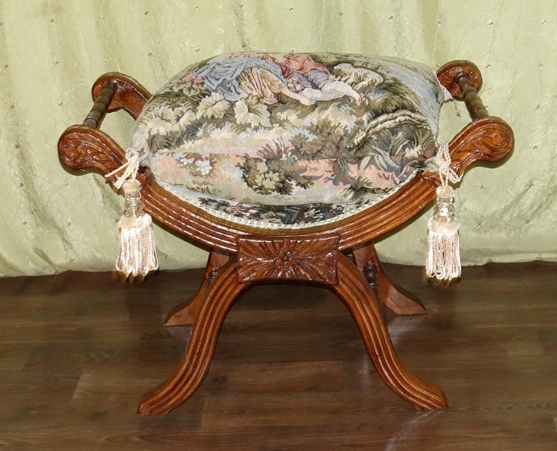 Zydel Pufa Fotel Stylowe Siedzisko Gobelin - 12044275131 - oficjalne ...