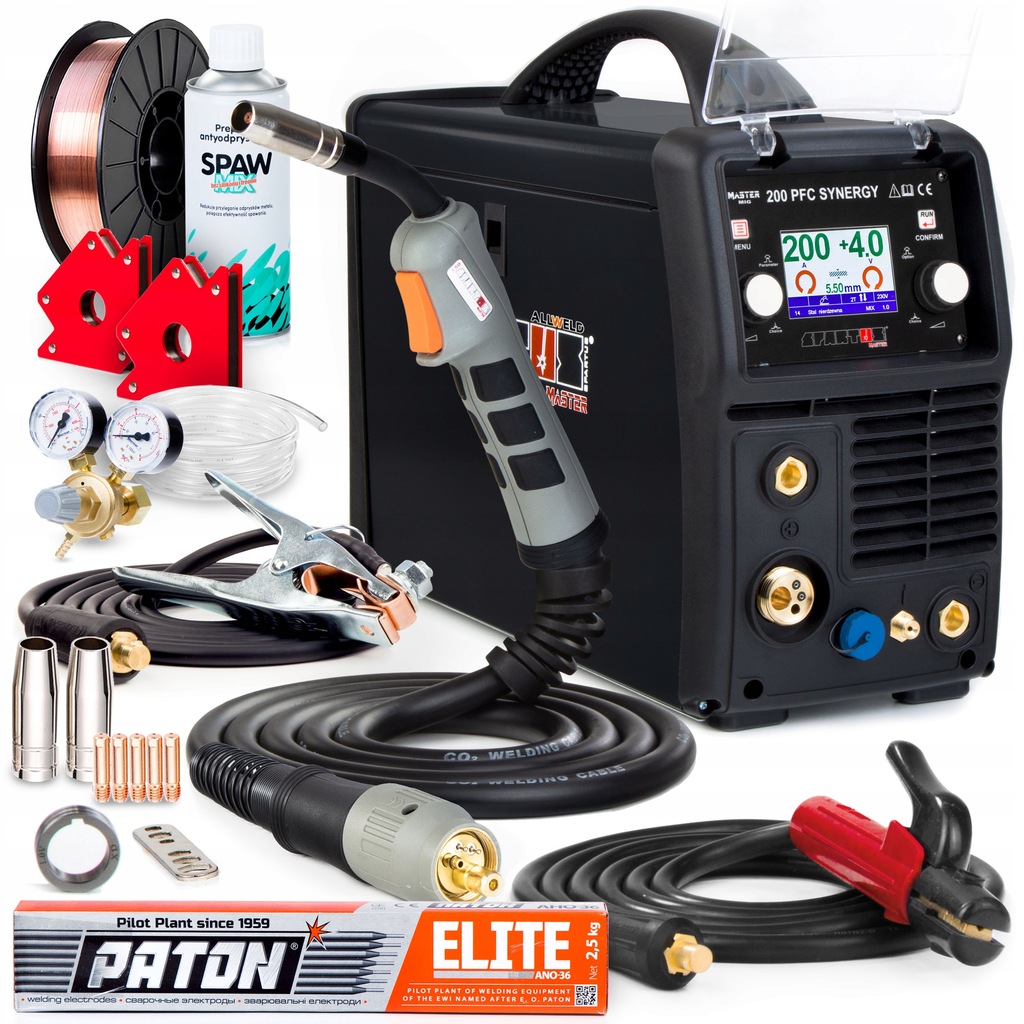 Spawarka MIGOMAT MIG MAG MMA TIG SPARTUS 200 PFC - 9126058309 - oficjalne archiwum Allegro