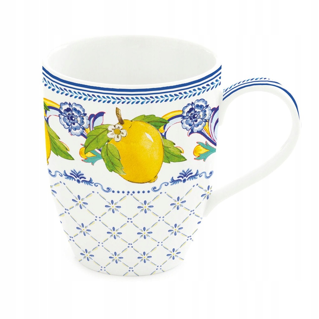Kubek Porcelana Motyw Cytryny Easy Life 350 ml. - 12883456804 ...