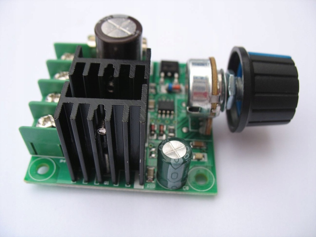 Regulator obrotów silnika PWM DC 12-40V 10A - 12259537381 - oficjalne archiwum Allegro