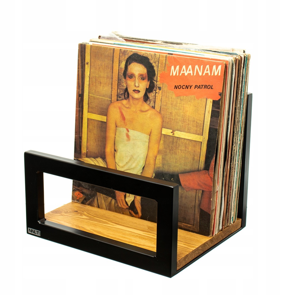 Stojak Na Winyle Płyty Winylowe Winyl Dąb LOFT - 7789846250 - oficjalne ...