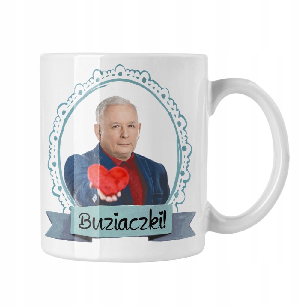 Kubek Kaczyński PIS Prezes Śmieszny Prezent Napis - 12684093218 ...