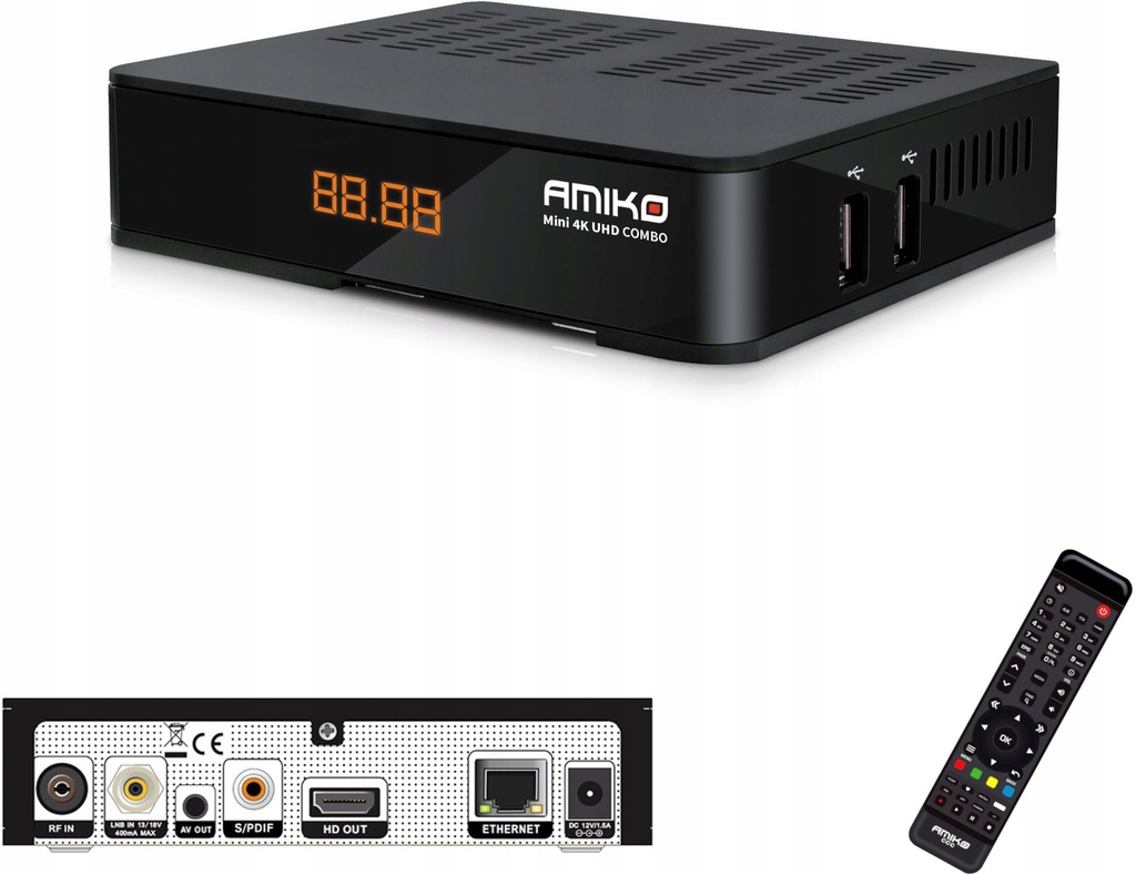 Tuner AMIKO Mini Combo 4K UHD (DVB-T2/S2) - 12291681998 - oficjalne ...