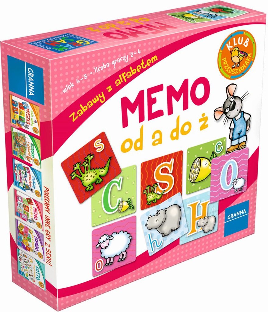 Granna Memo od A do Ż - zabawy z alfabetem - 13065544211 - oficjalne ...