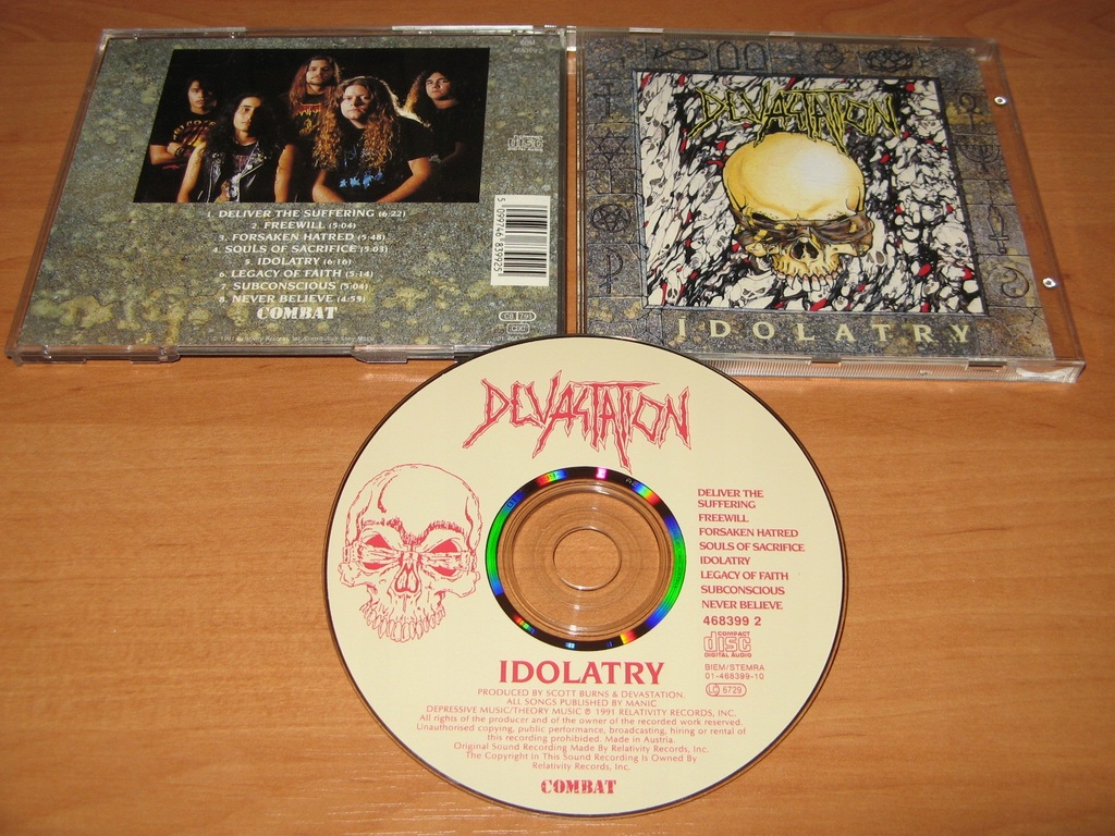 DEVASTATION - Idolatry - I wyd COMBAT - 13800314799 - oficjalne ...