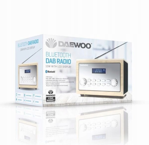 Radio Daewoo Bluetooth DAB z wyświetlaczem LCD - 16551476661 ...
