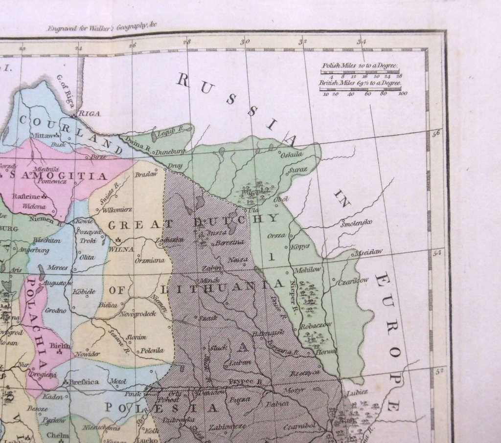 POLSKA PODOLE POMORZE GALICJA POMORZE MAPA 1802 - 7826993144 ...
