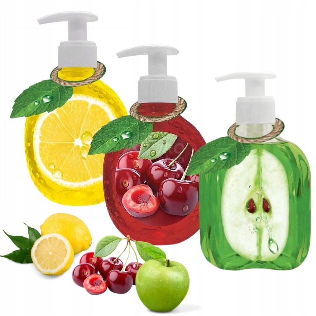 LARA COSMETICS ZESTAW MIX TURECKIE MYDŁO DO RĄK W PŁYNIE Z POMPKĄ ...