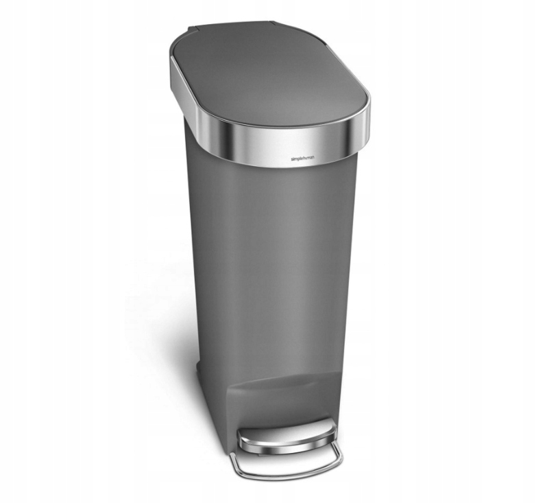 Simplehuman CW1391 wąski kosz na śmieci z pedałem i pokrywą 40l - 16605206659 - oficjalne ...