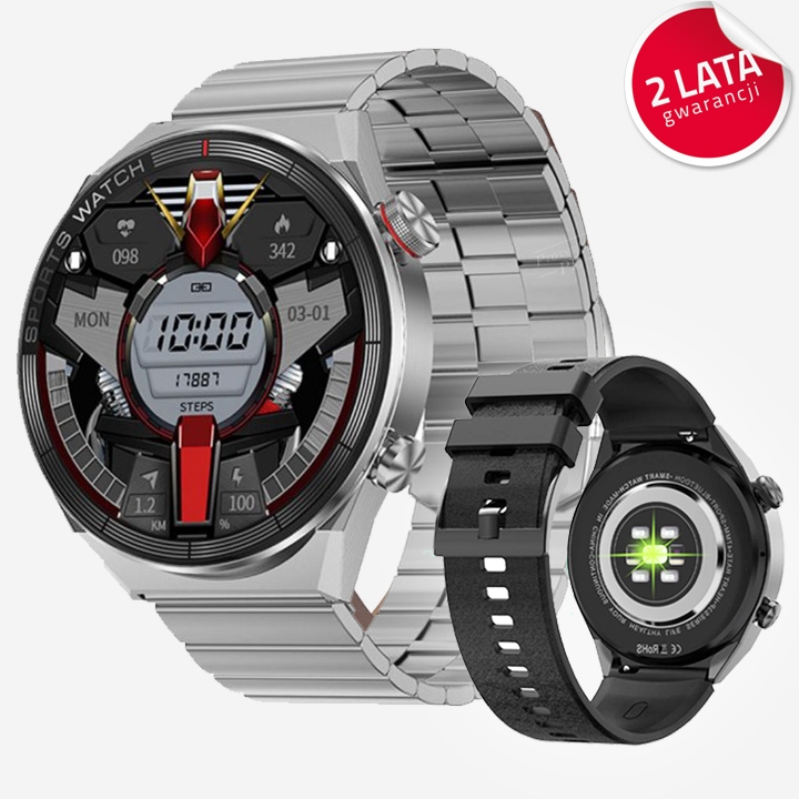 SMARTWATCH MĘSKI DT3 Mate|AMOLED 1.5"|2 PASKI - 13416894773 - oficjalne ...