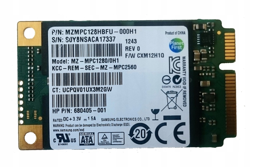 DYSK SSD SAMSUNG 128GB PM830 mSATA - 7554188989 - oficjalne archiwum ...