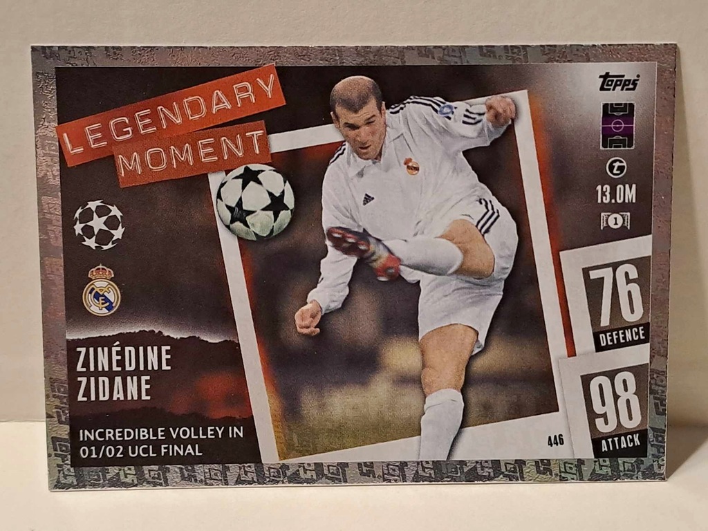 Match Attax 23/24 Legendary Moment Zinedine Zidane 446 - 14767217836 ...
