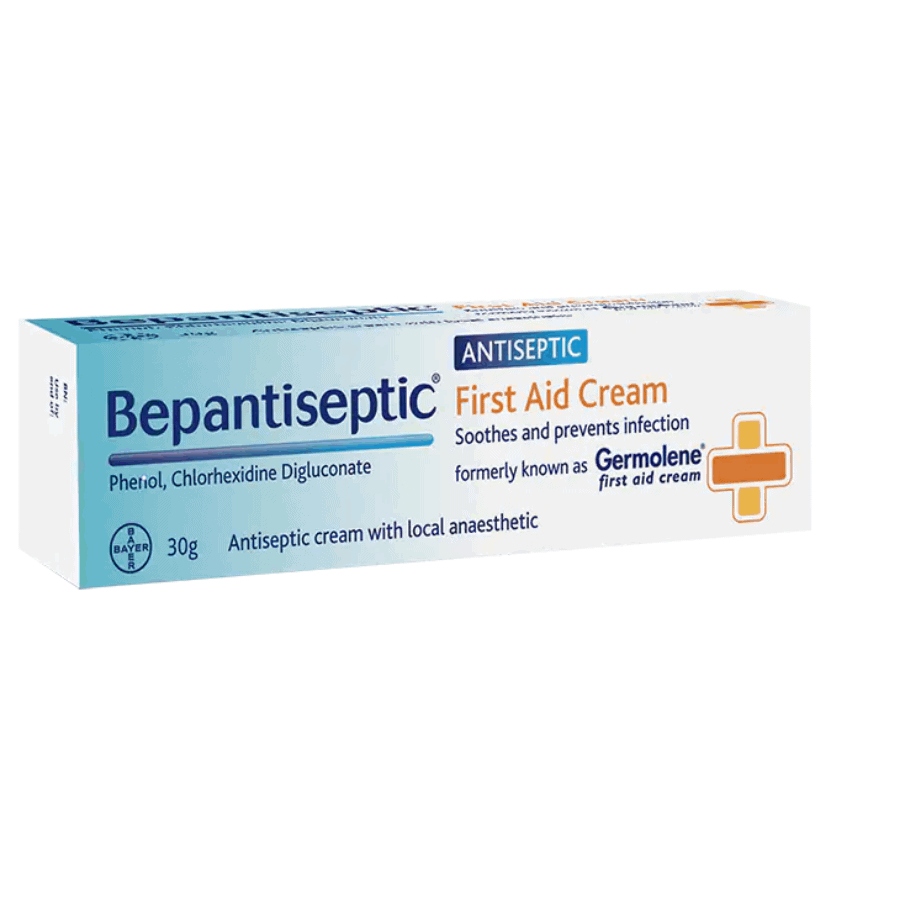 Bepanthen BEPANTISEPTIC krem rany oparzenia UK 30g - 11123236180 ...
