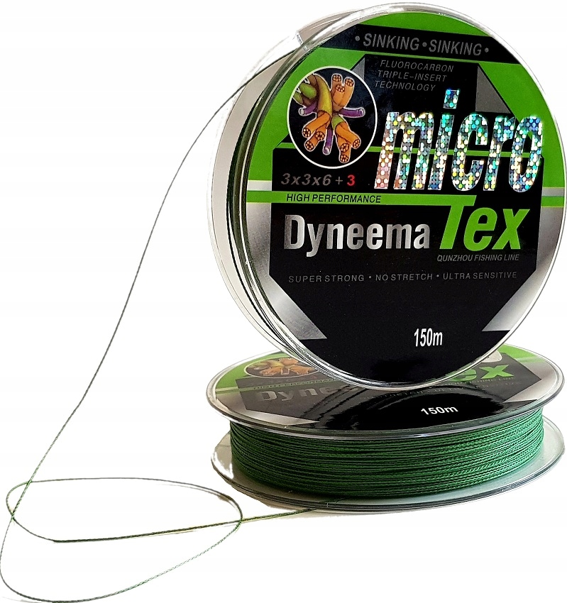 PLECIONKA MICRO DYNEEMA 0,30 mm TONĄCA DŁUGA 300m - 10876225262 ...