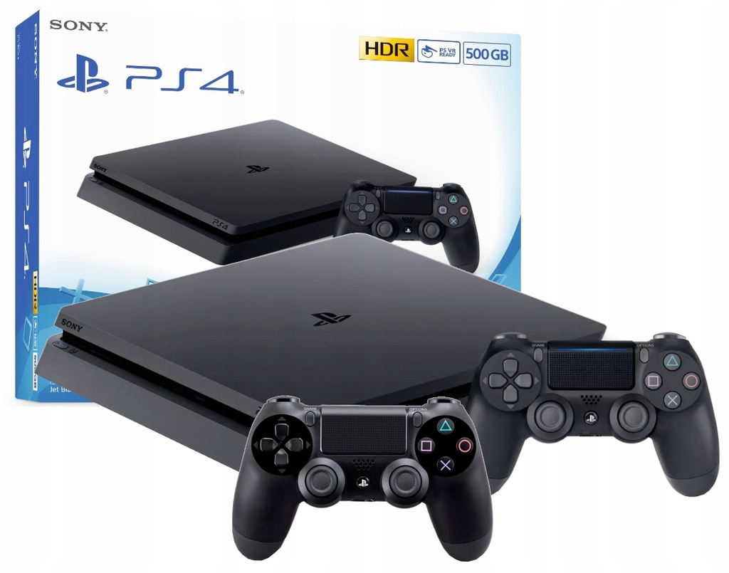 KONSOLA SONY PLAYSTATION 4 SLIM 500 GB x2 PAD C - 13133492885 ...