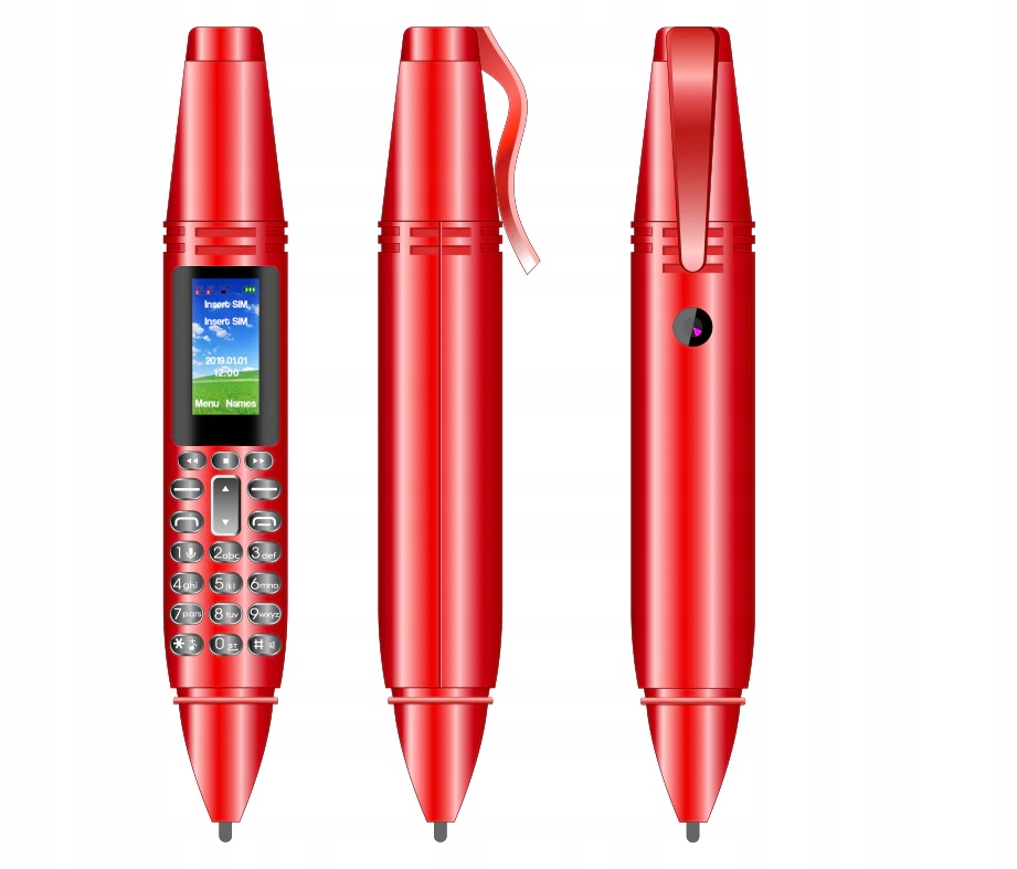 NOWOŚĆ 2W1 DŁUGOPIS MINI TELEFON KOMÓRKOWY LATARKA - 12697335871 ...