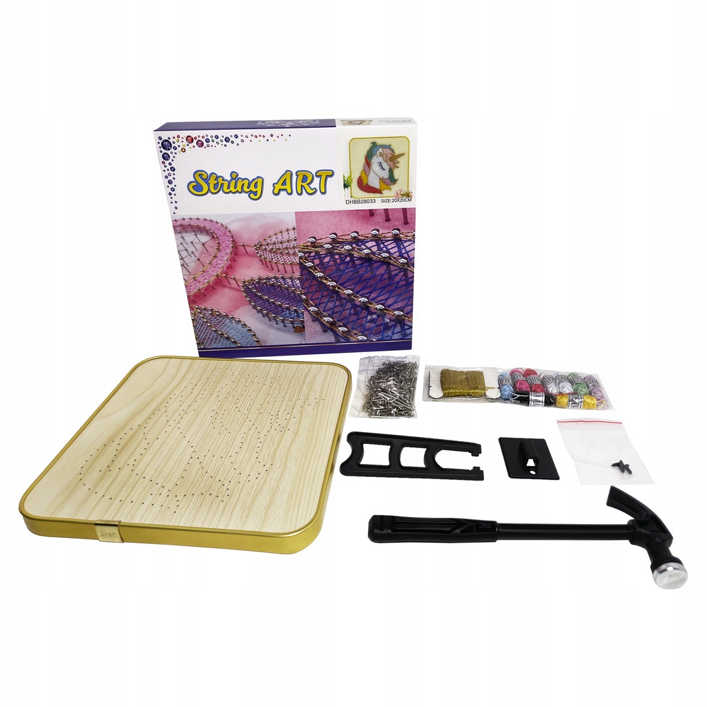 DUŻY ZESTAW KREATYWNY - ZABAWA STRING ART - 13093807425 - oficjalne archiwum Allegro