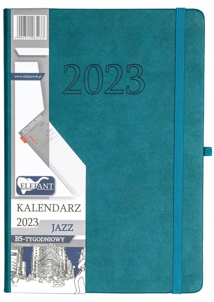 Kalendarz książkowy 2023 B5 Elefant 5902311065257 - 12435804973 ...