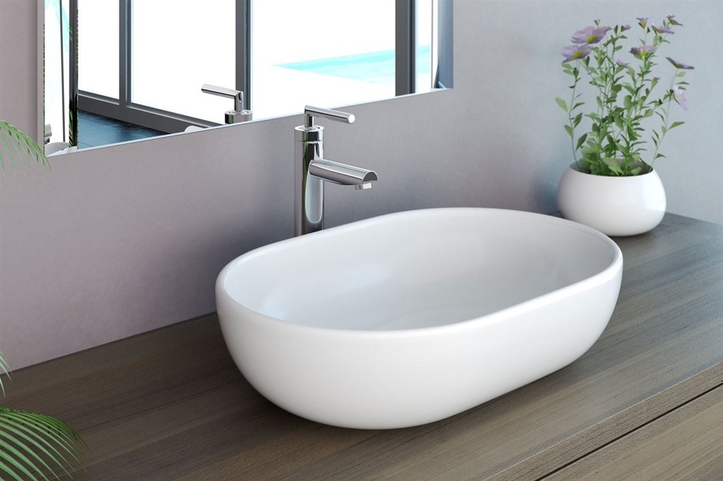 Umywalka Ceramiczna Nablatowa Owalna Amelia - REA - 6923722280 ...