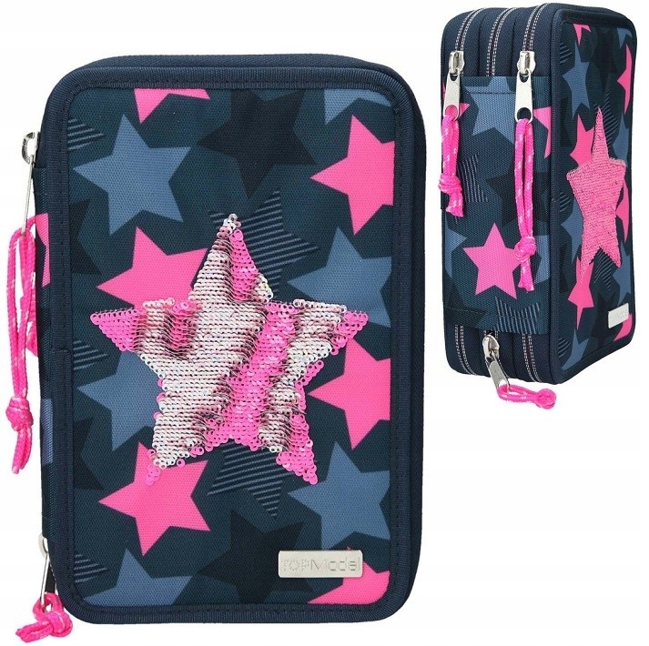 PIÓRNIK TOP MODEL 3 KOMORY NAVY 10410 STAR cekiny - 8109131698 ...