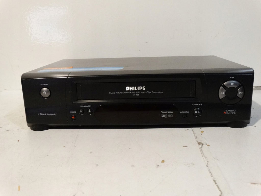 PHILIPS VR485 - MAGNETOWID VHS - - 13726617113 - oficjalne archiwum Allegro