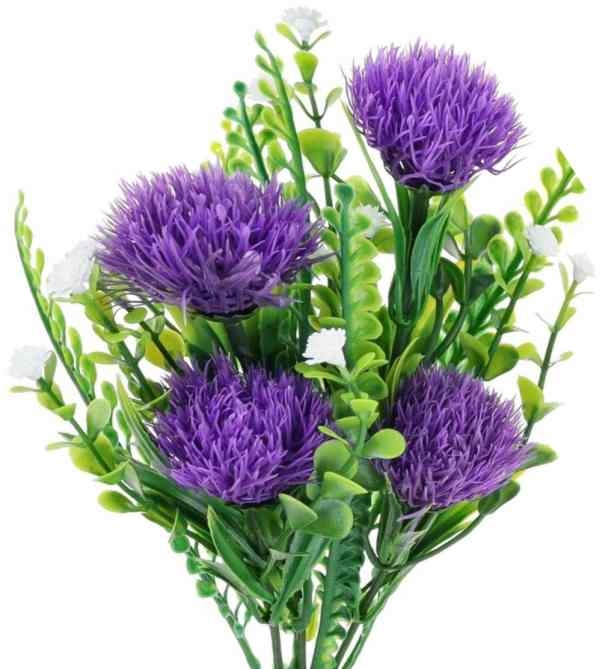 Oset bukiet ozdobny KWIATY Violet - 14338493484 - oficjalne archiwum ...