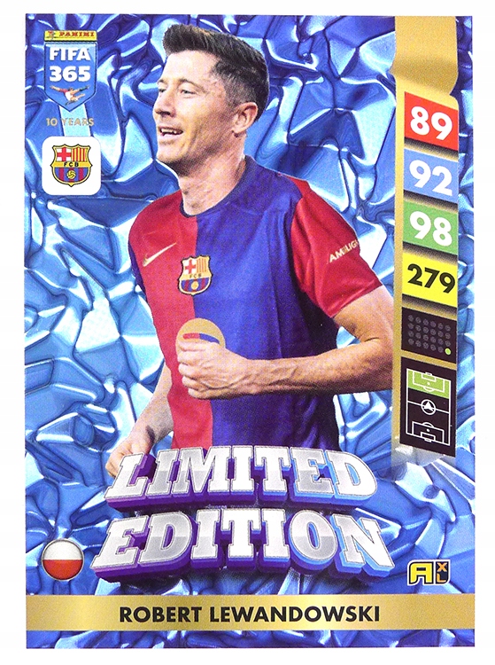 Karty PANINI FIFA 365 2025 LIMITED karta Robert Lewandowski (FC Barcelona) - 17116611930 ...