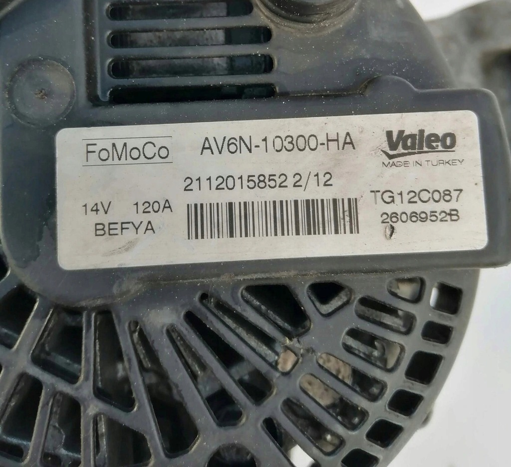 FORD FOCUS MK3 1.6B ALTERNATOR AV6N-10300-HA - 13843946019 - oficjalne ...