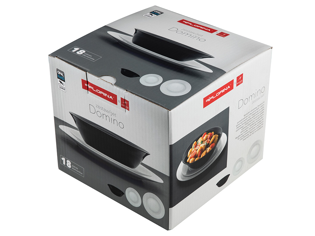Serwis obiadowy Bormioli Rocco Domino 18 szt. - 17409070962 - oficjalne ...