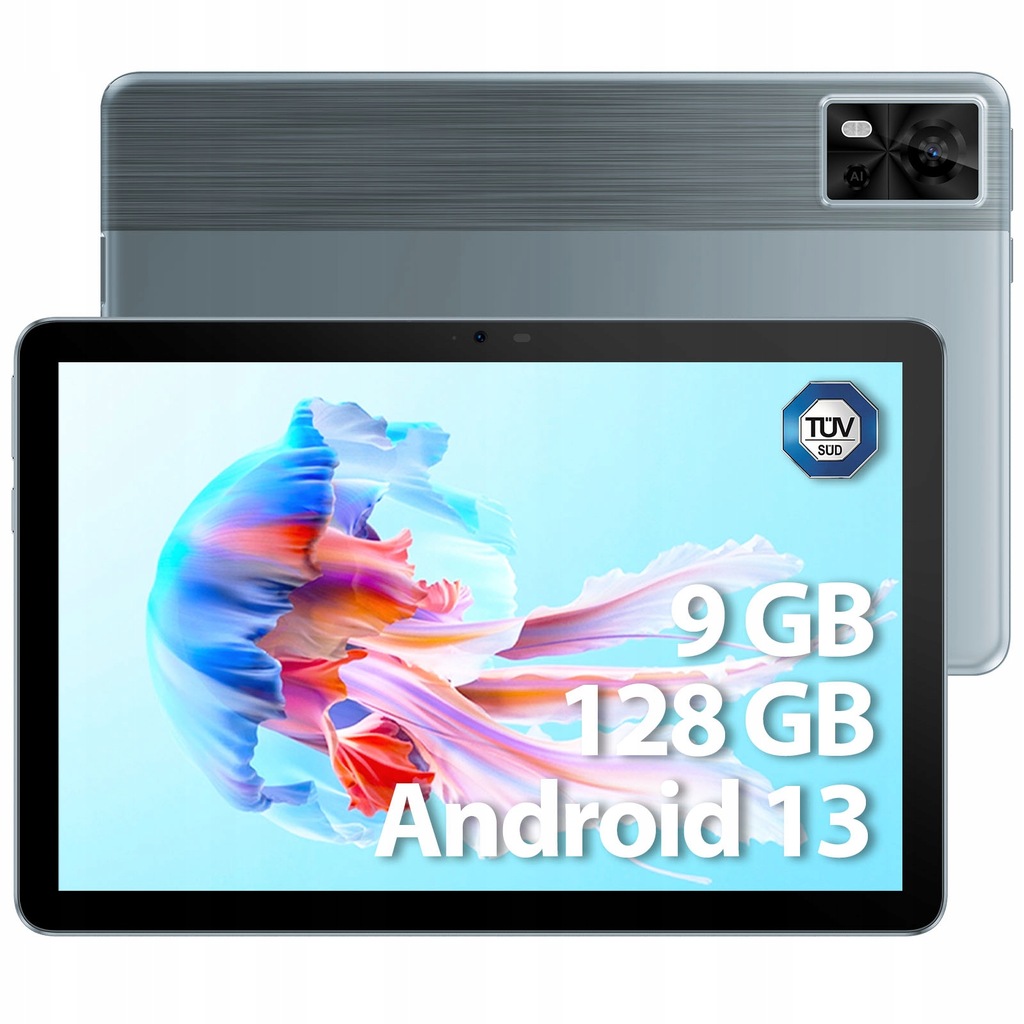 DOOGEE T10E Tab 9GB/128GB 10.1HD Tablet, 6580mAh Android 13 WiFi GPS Szary - 14459141291 ...