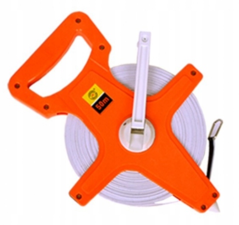 Taśma miernicza miarka zwijana 50 metrów włókno - 11236431790 ...