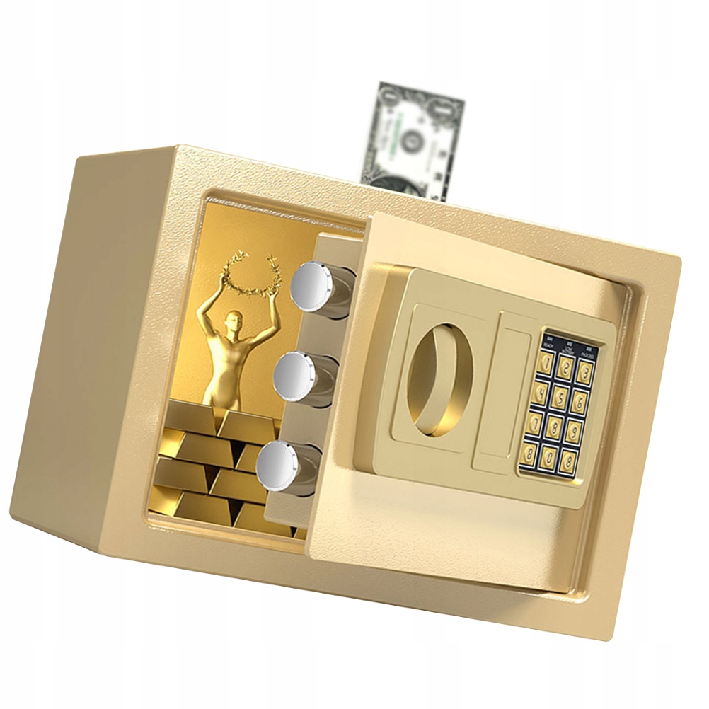 Domowy Mini sejf Skrzynka stalowa Bezpieczna - 12203907604 - oficjalne ...