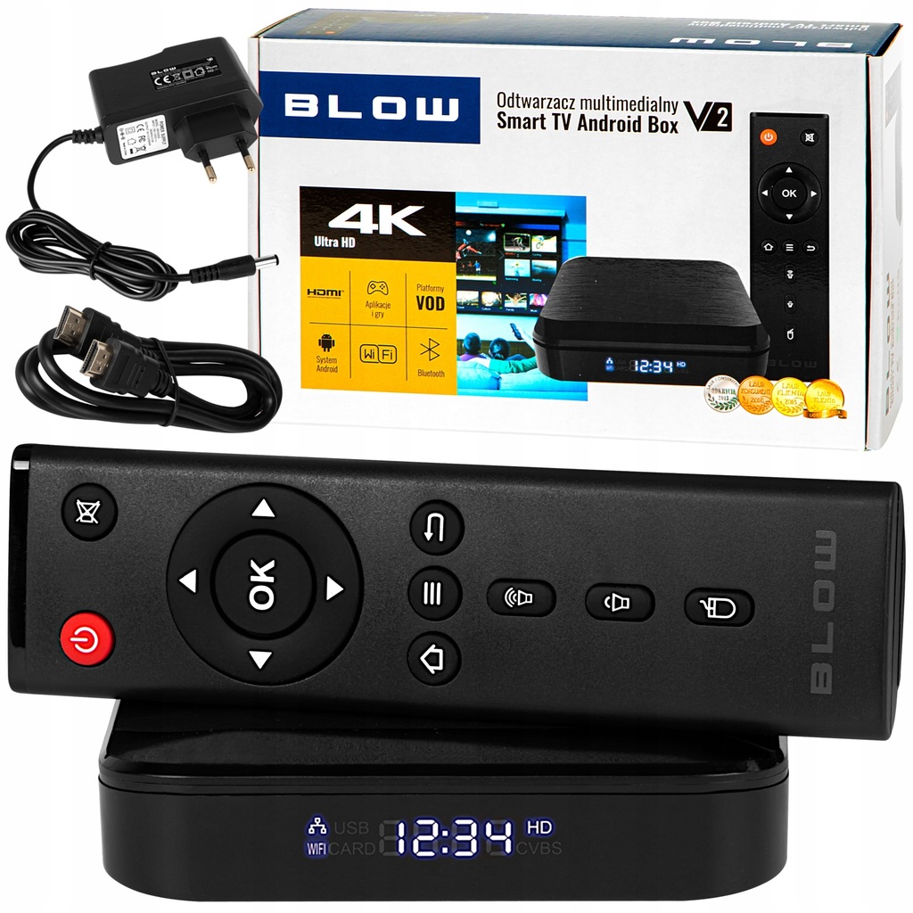 Odtwarzacz multimedialny Smart TV Android BOX 4K - 13317329197 ...