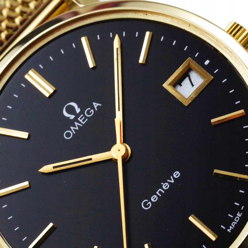 OMEGA zegarek męski LITE ZŁOTO 14K / 585 1974 - 11926456704 - oficjalne ...