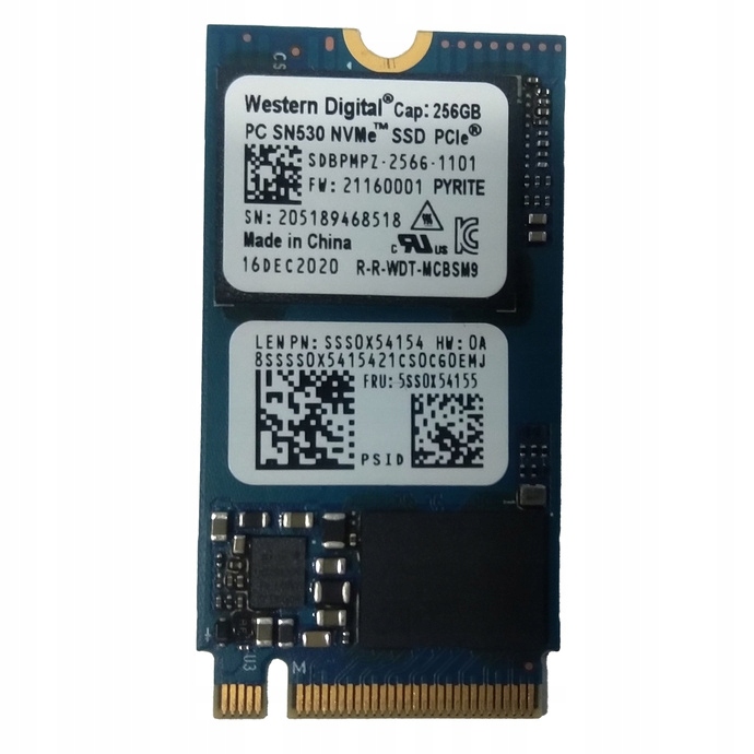 Szybki Dysk Western Digital 256GB SSD NVMe 2242 - 14550029585 - oficjalne archiwum Allegro