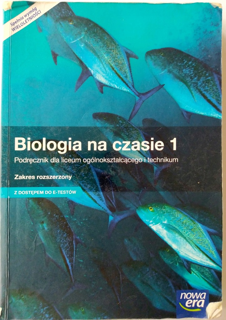 Biologia na czasie 1 Podręcznik rozszerzony - 11391437249 - oficjalne archiwum Allegro