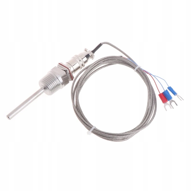 Sonda czujnika temperatury RTD Pt100 L 5cm 1/2 "gwint NPT z odłączanym ...