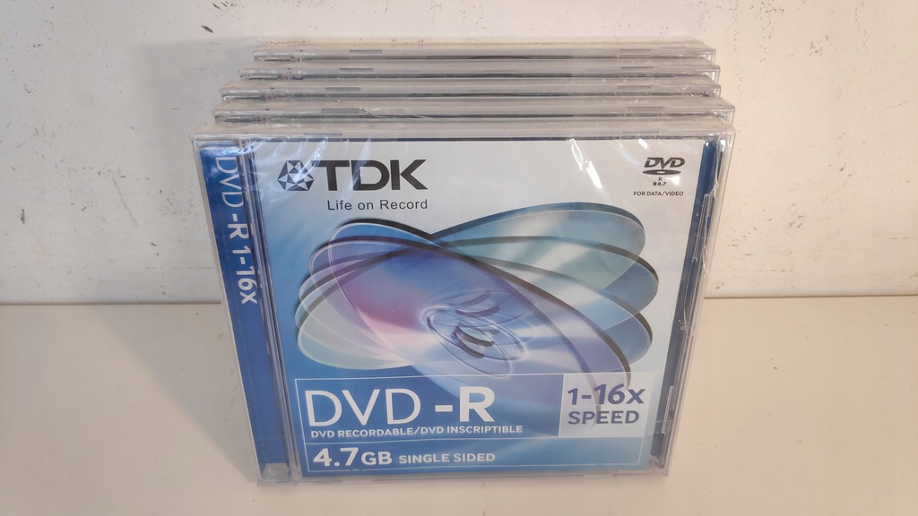TDK DVD-R 5 szt + GRATIS - 13020501725 - oficjalne archiwum Allegro