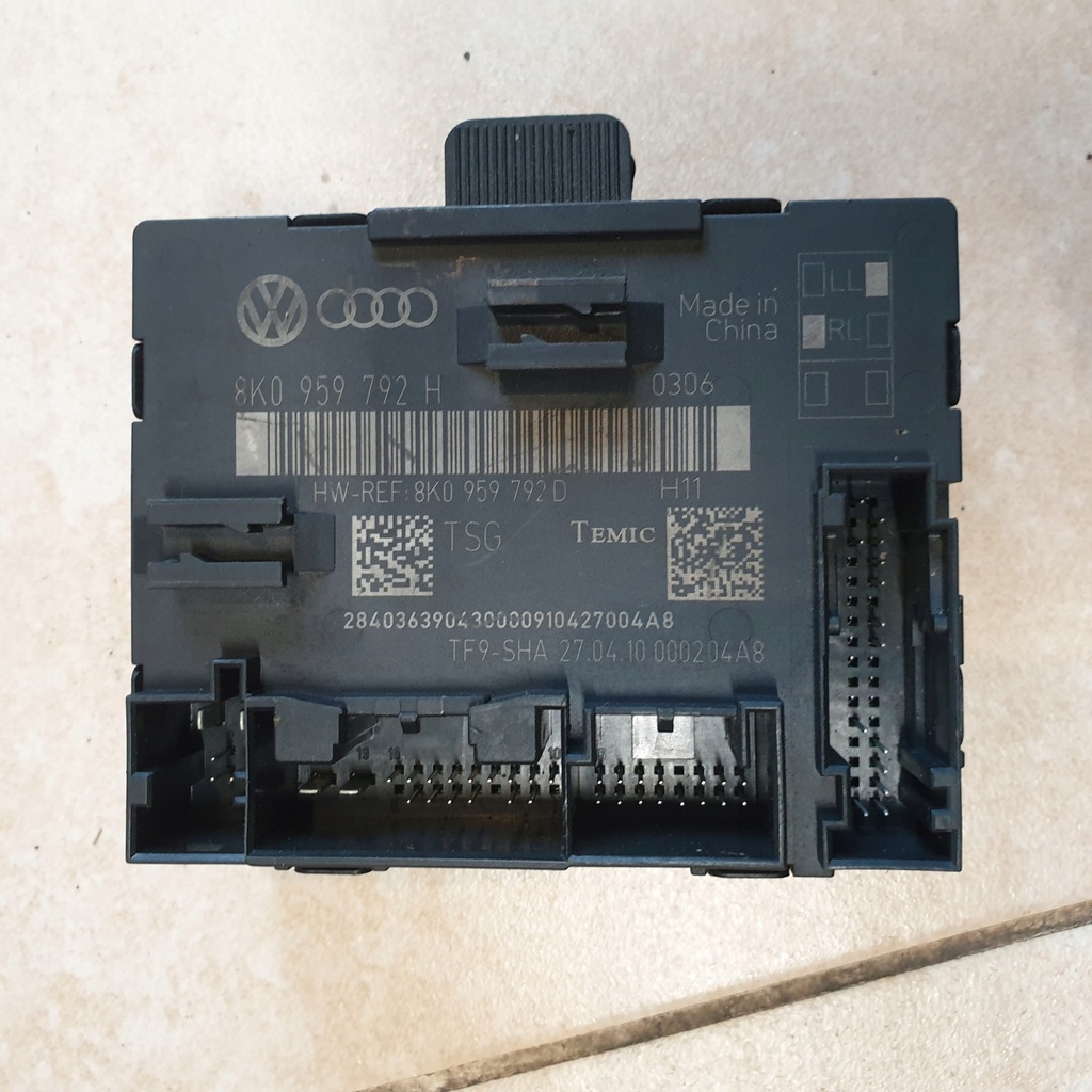 MODUŁ STEROWNIK DRZWI PP AUDI A4 B8 A5 8T Q5 8R EU - 12368603897 - oficjalne archiwum Allegro