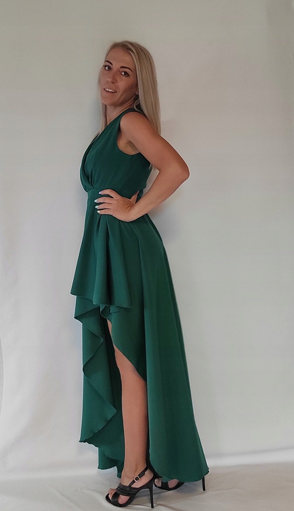 Zjawiskowa Sukienka MAXI Adriano Ines Rose Size 44 - 12440044640 ...