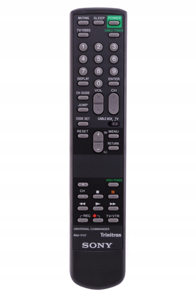 Pilot Sony RM-Y117 oryginał CABLE BOX TV VIDEO - 10984996797 ...