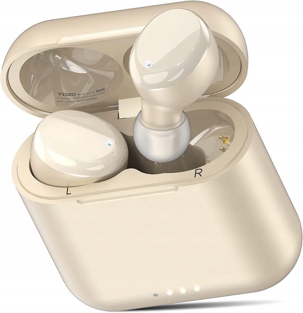 SŁUCHAWKI BEZPRZEWODOWE - TOZO T6 - ZŁOTE - 12474946052 - oficjalne ...