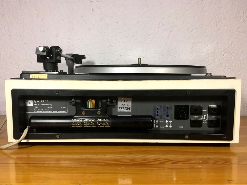 Купить Проигрыватель проигрывателя DUAL 1211 с радио и динамиками ...