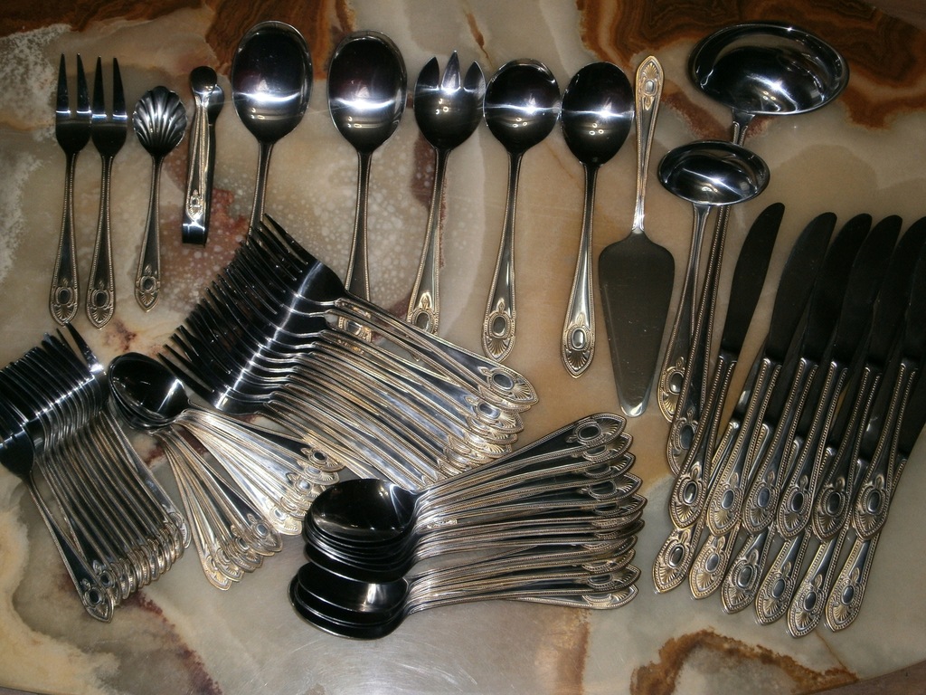 12 OS KOMPLET SZTUĆCÓW EDELSTAHL ROSTFREI SOLINGEN - 13195855120 ...