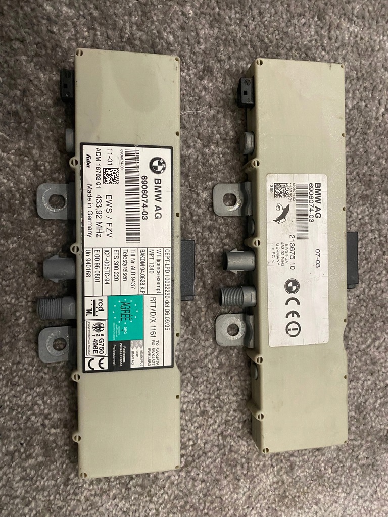 WZMACNIACZ ANTENOWY ANTENA BMW E46 6906074 EWS/FZV - 12175764406 ...