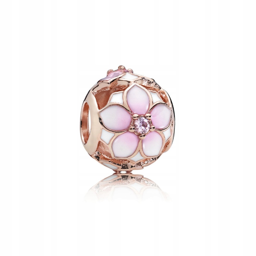 Oryginalny Charms Pandora Moments - Kwitnąca magnolia 782087NBP ...