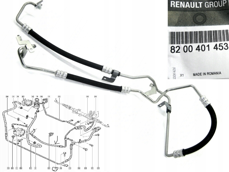 PRZEWÓD WSPOMAGANIA TRAFIC II VIVARO 2.0 DCI ORYG - 12217782112 ...